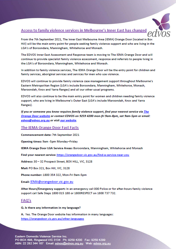 Regional Resources - RFVP